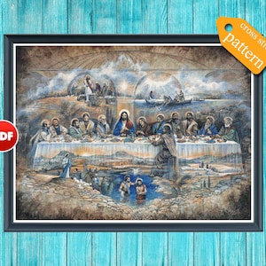 PDF Last Supper Cross Stitch Pattern Religious Cross Stitch Pattern - Etsy