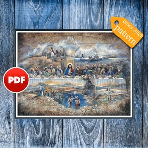 PDF Last Supper Cross Stitch Pattern Religious Cross Stitch Pattern - Etsy
