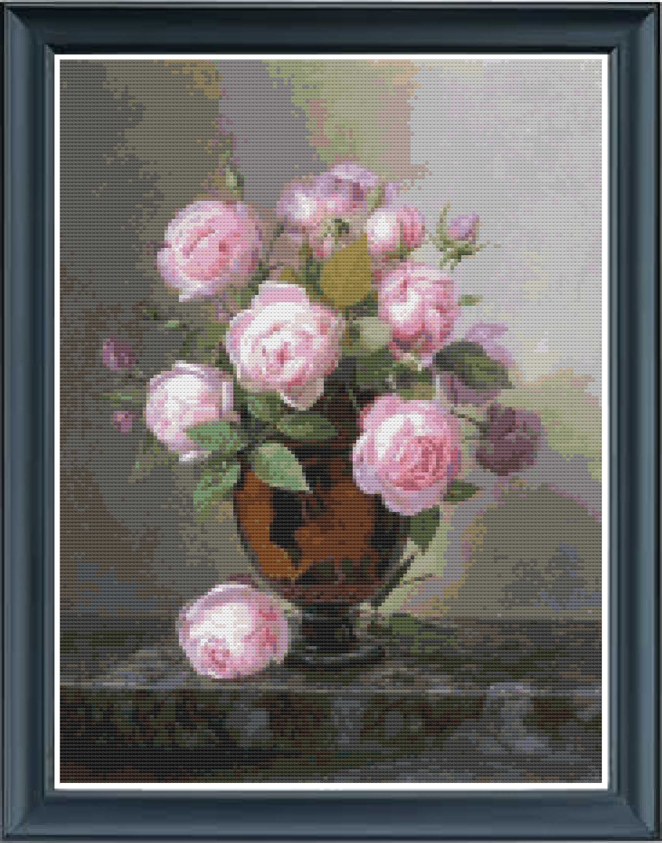 PDF Roman Roses Cross Stitch Pattern Hammer William Paintings - Etsy