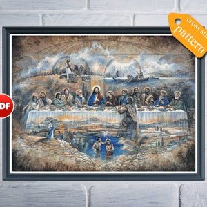 PDF Last Supper Cross Stitch Pattern Religious Cross Stitch Pattern - Etsy