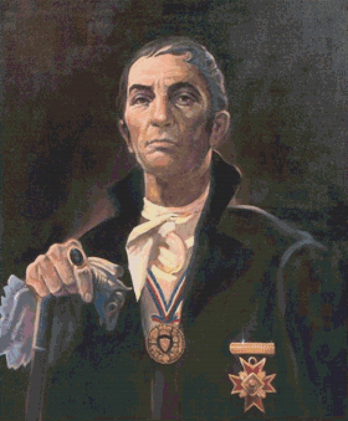 PDF Dark Shadows Barnabas Portrait Cross Stitch Pattern | Etsy