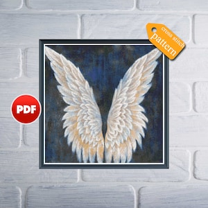 PDF Angel Wings Cross Stitch Pattern Angel Cross Stitch Pattern Full ...
