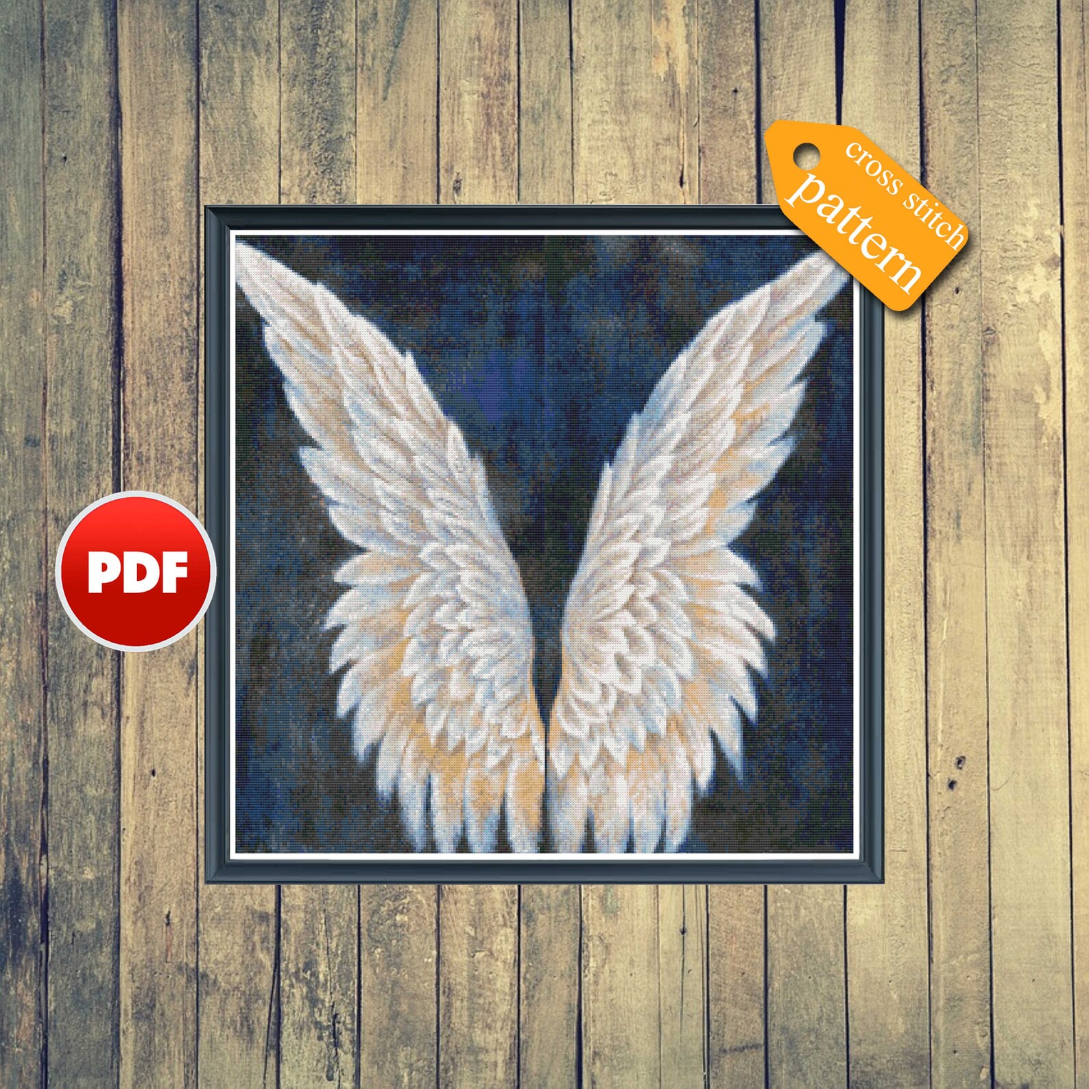 PDF Angel Wings Cross Stitch Pattern Angel Cross Stitch - Etsy