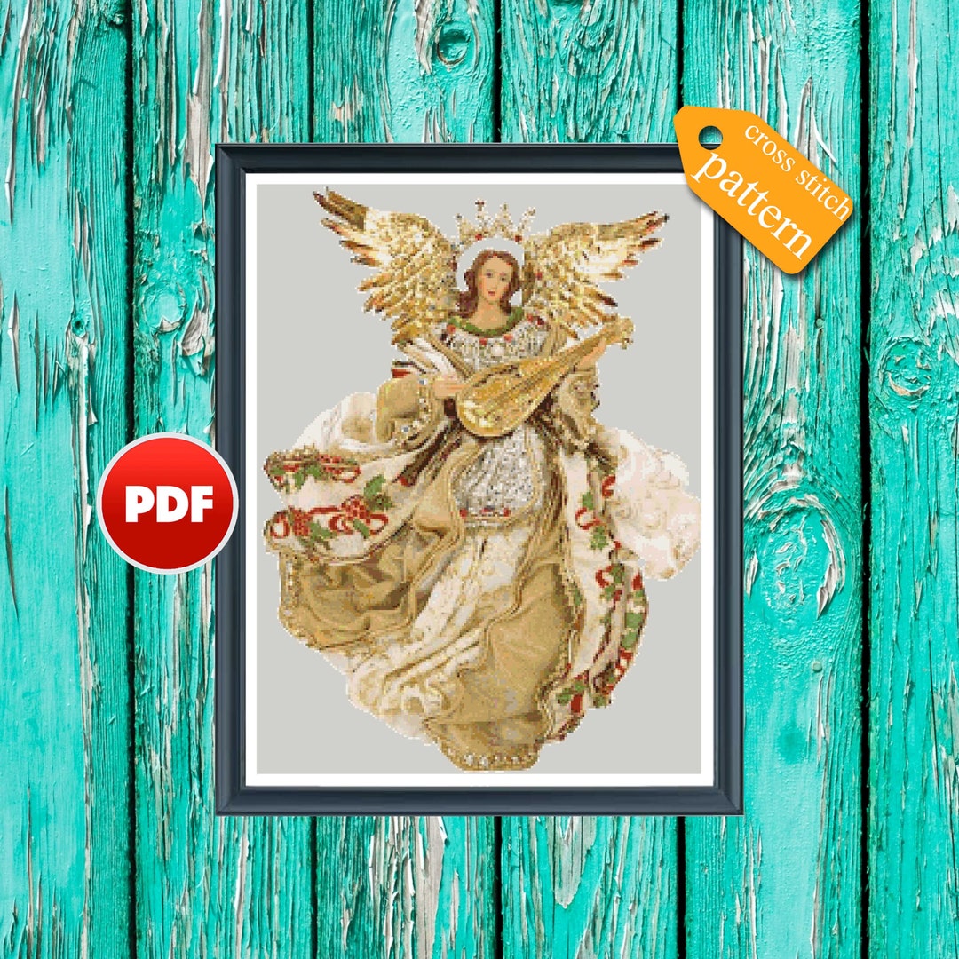 PDF Angel Cross Stitch Pattern Counted Cross Stitch DIY Personalized ...