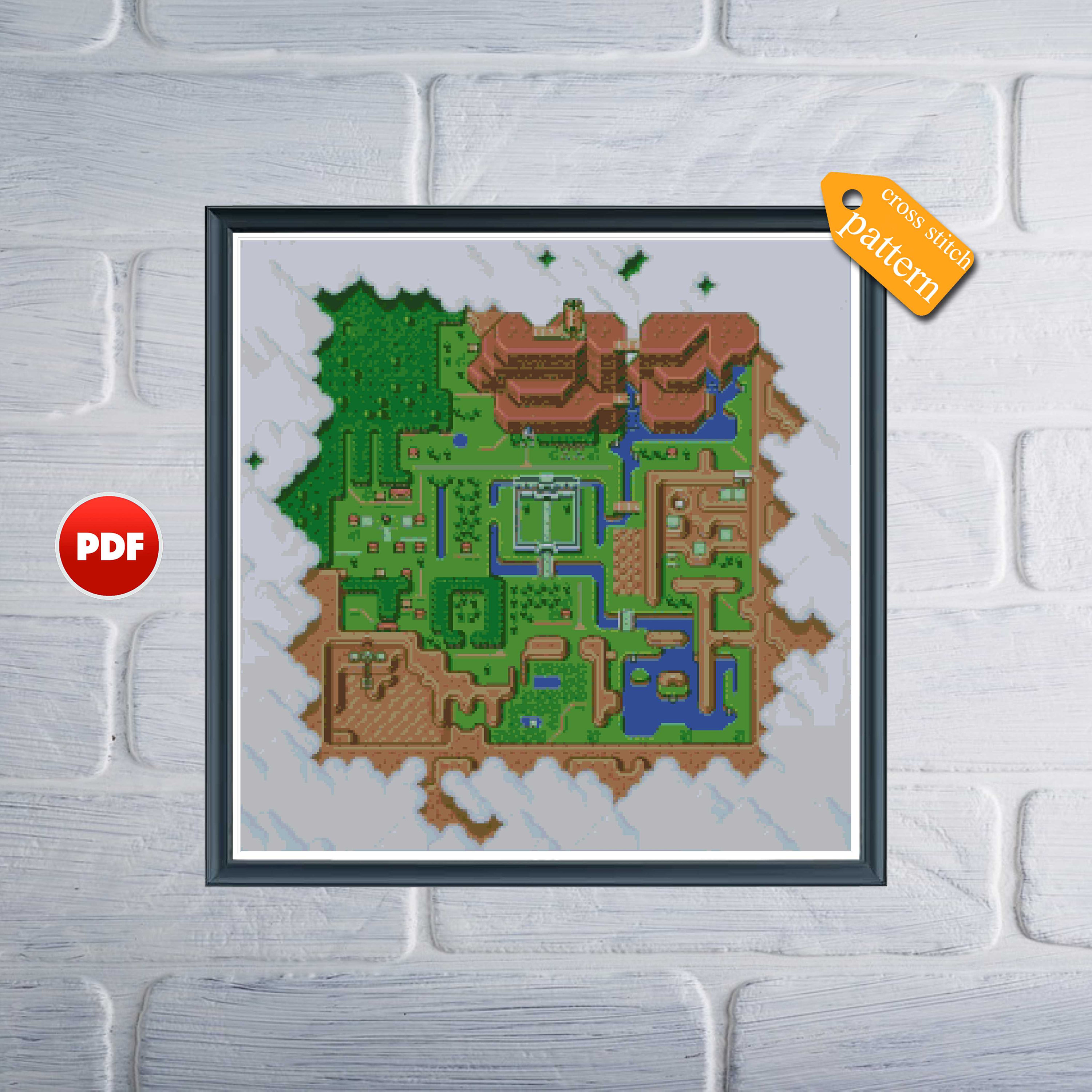 PDF Zelda Cross Stitch Pattern Legend of Zelda A Link to the Past Zelda ...
