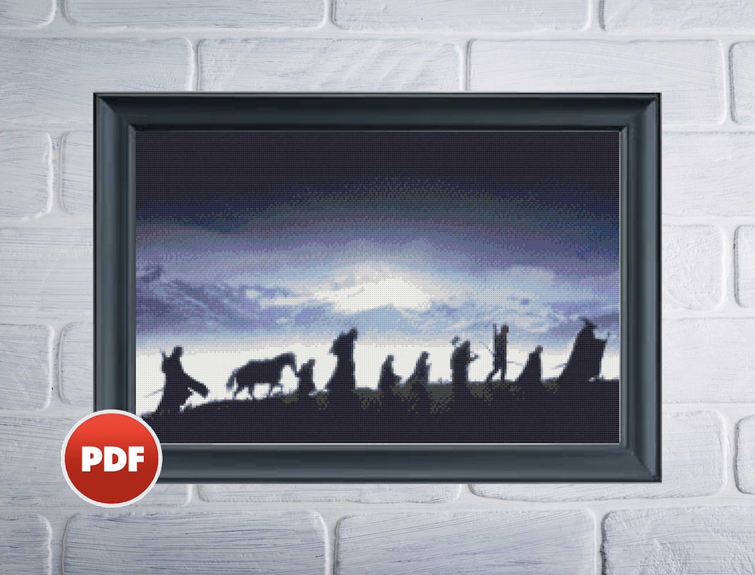 PDF Lord of the Rings Counted Cross Stitch Lotr Pattern Cross Stitch ...