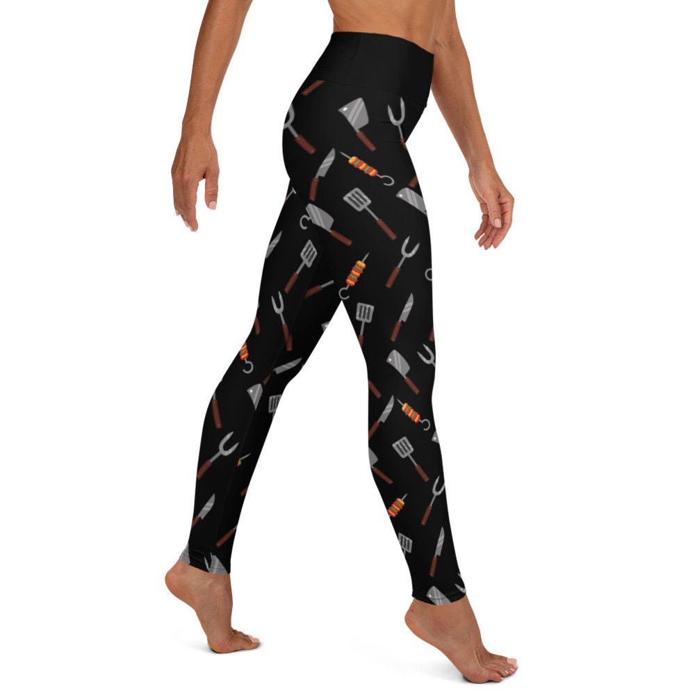 All up in Your Grill Leggings - BBQ Leggings - Grill Leggings - Kebabs ...