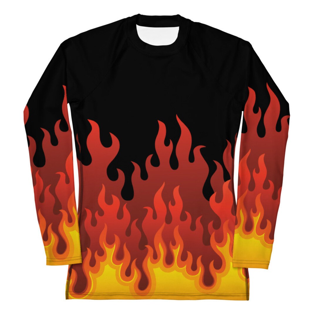 We Flame to Please Rash Guard - Fire - Camping - Flames - Womens Rash ...