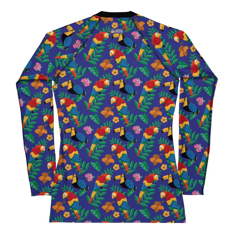 Birds of a Feather Rash Guard Fat Cat Parrot Rashie Shirt - Etsy