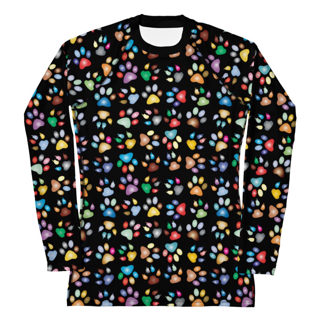 Pawsitively Purrfect Rash Guard - Fat Cat Productions - Rashie - Paw ...