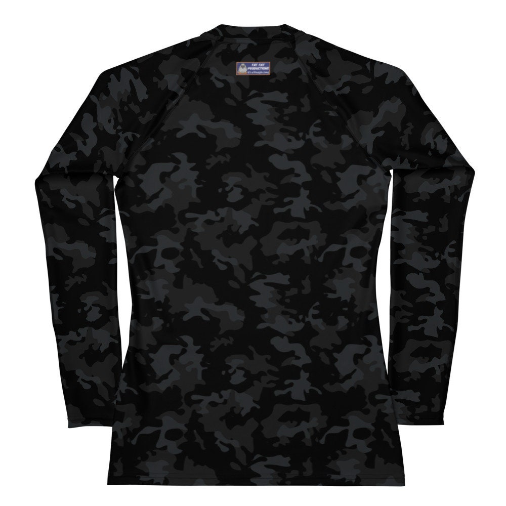 Black Ops Rash Guard - Black Camo Rash Guard - Womens Camo Rash Guard ...