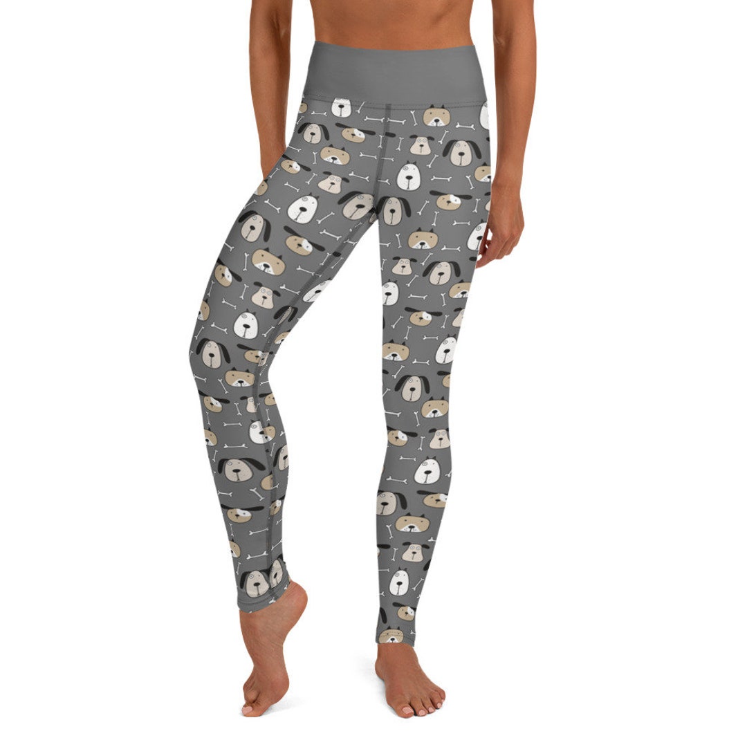 Dog and Bone Leggings - Fat Cat Productions - Dog Leggings - Dog Owner ...