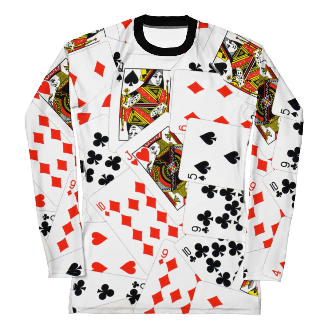 House of Cards Rash Guard - Fat Cat Swimwear - Playing Cards - Poker ...