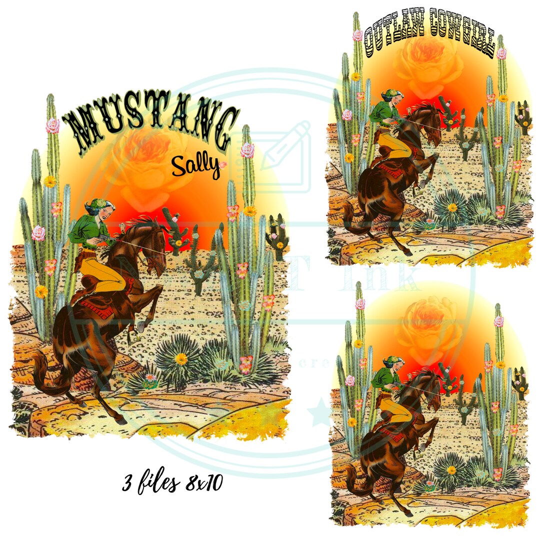 Cowgirl Clipart, Rodeo Queen, Digital Download, Sublimation Designs ...