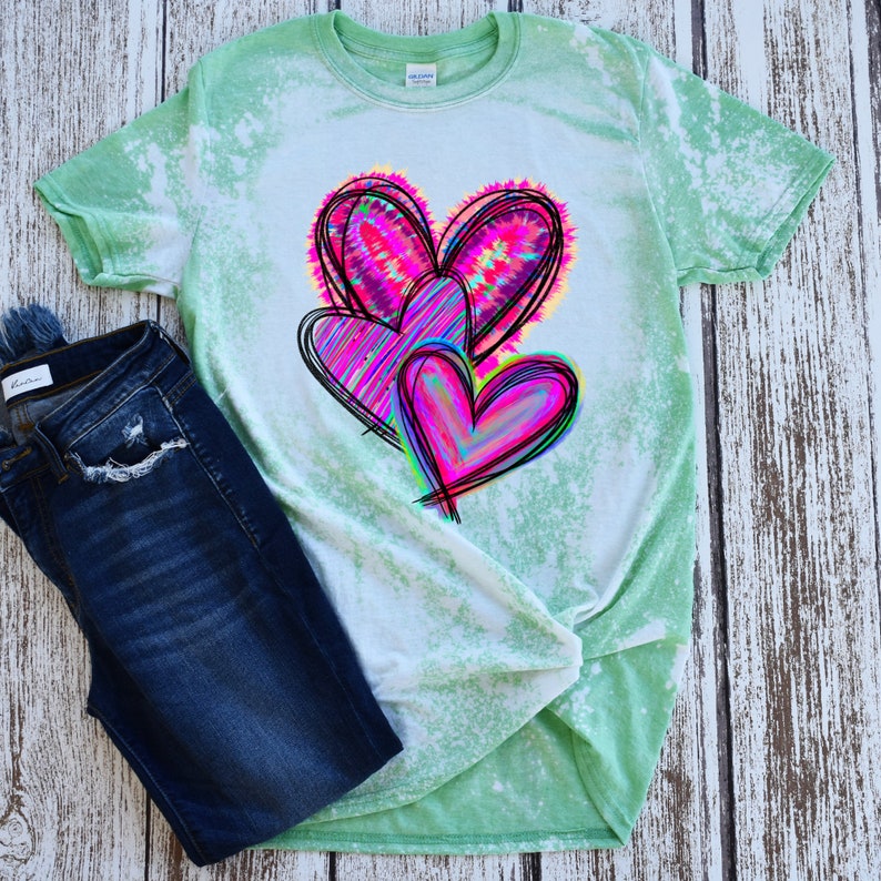 Hearts Clipart Tie-dye PNG Files Sublimation Designs - Etsy