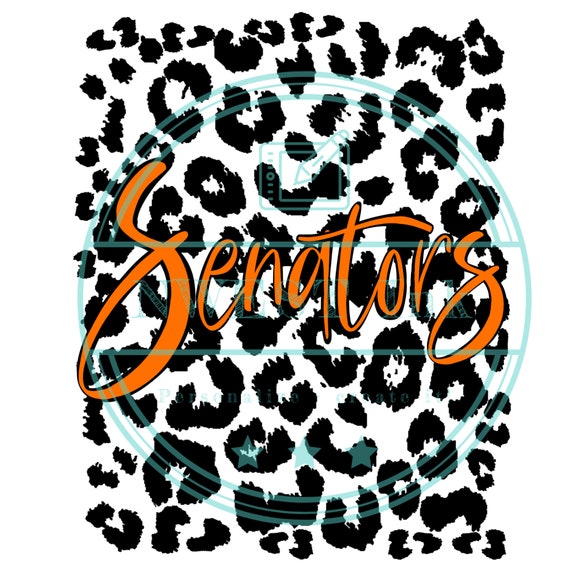 Senators Football Png Leopard Digital Download Sublimation | Etsy