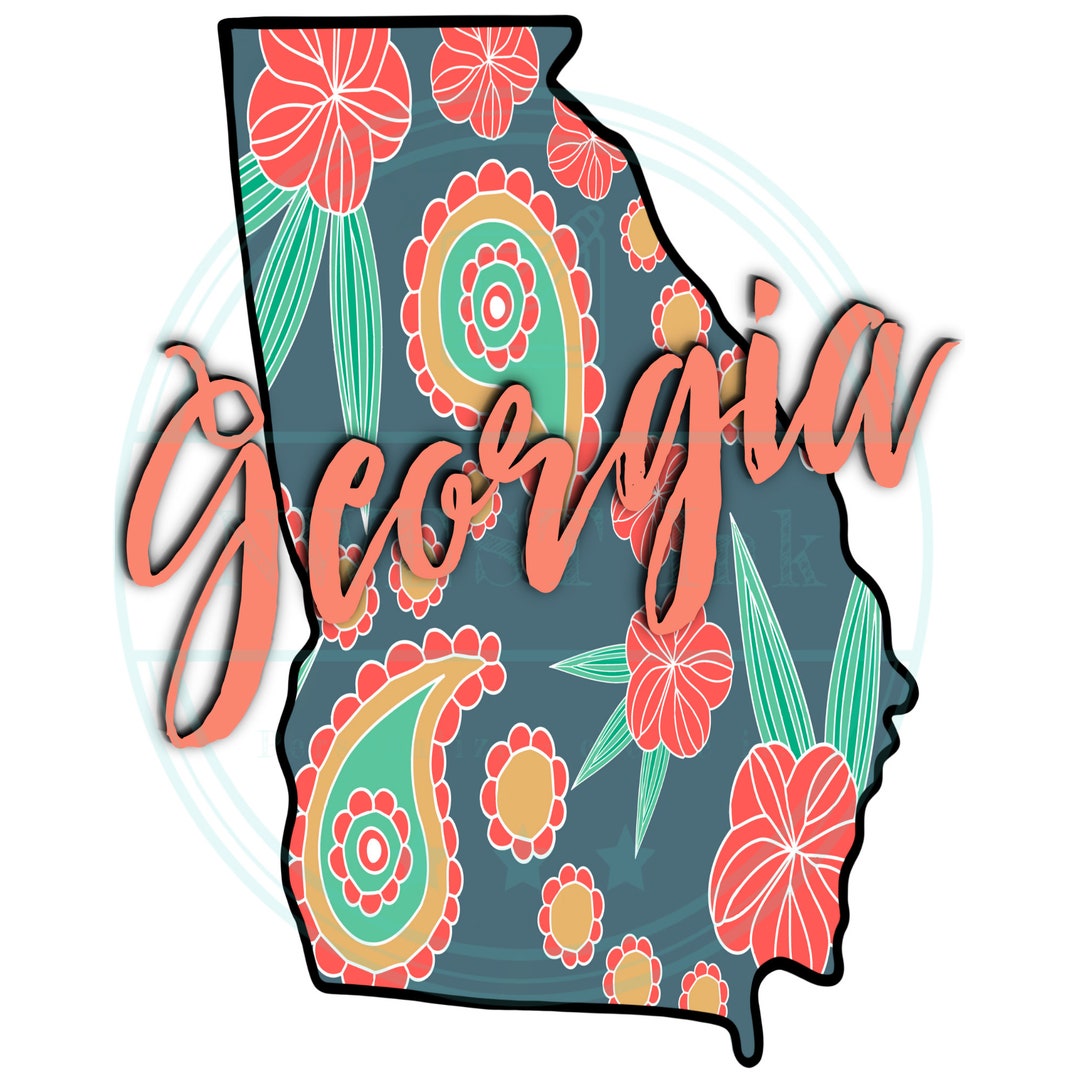 Georgia State Png, Clipart, Digital Download, Sublimation Designs ...