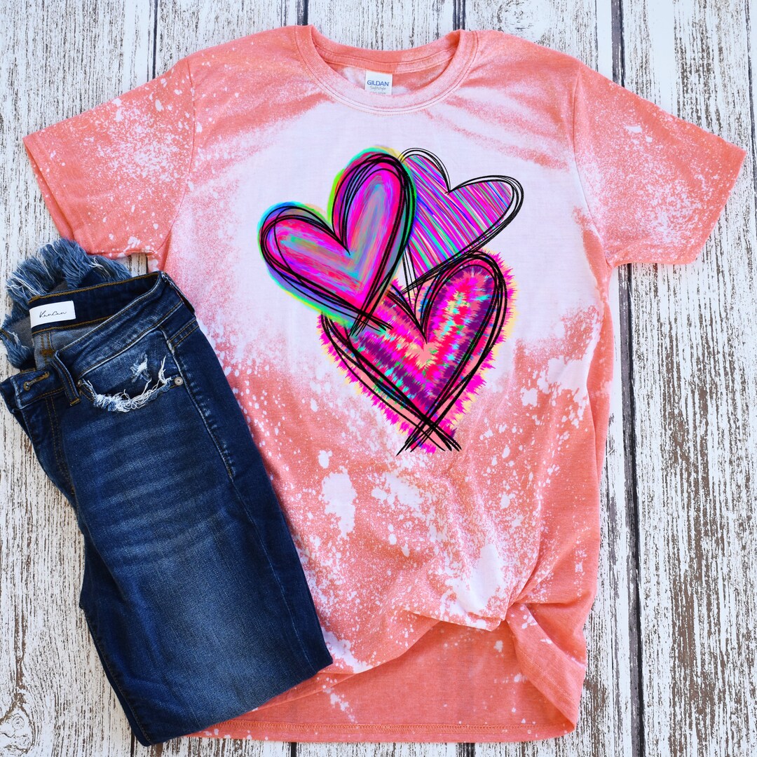 Valentine Clipart Png, Tie-dye, Love Heart Clipart, Sublimation Designs ...