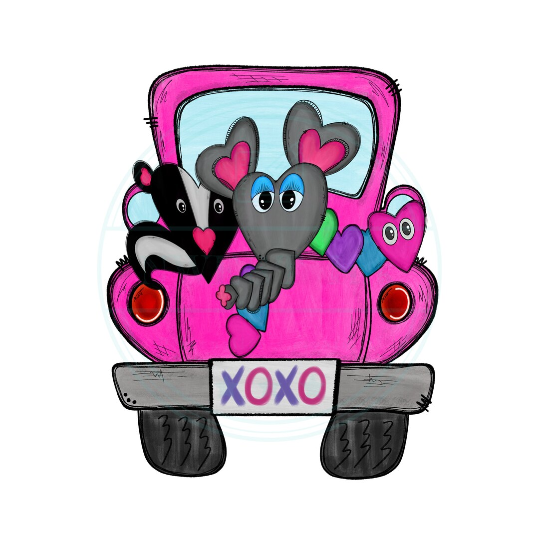 Valentine Clipart Truck Png, Valentine Day #6, Sublimation Designs ...