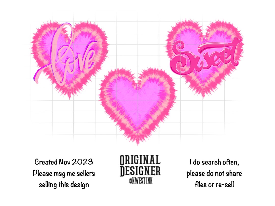 Sweetheart Love Valentine Png Tie Dye Sublimation Designs Downloads and ...
