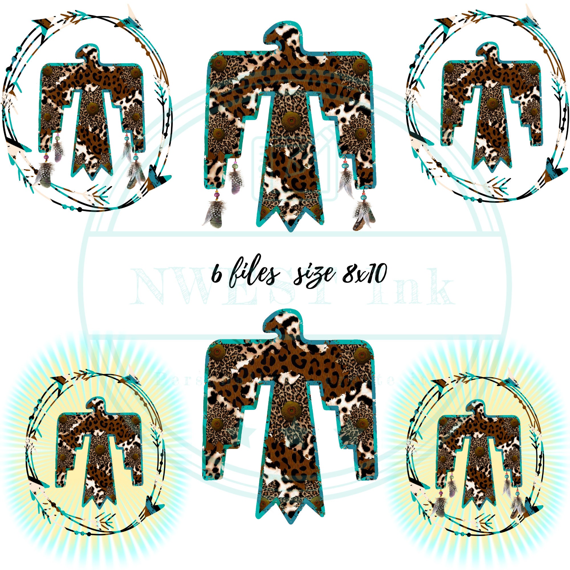 Thunderbird Country Western Clipart, Digital Download, Sublimation ...
