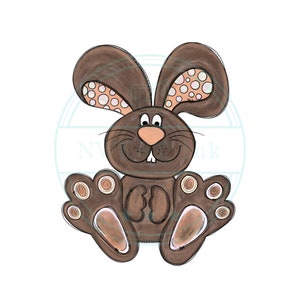 Cute Chocolate Easter Bunny Clipart Png, Sublimation Designs Downloads ...