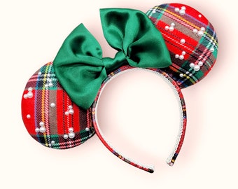 Christmas Mickey Ears, Minnie Ears, Mouse Ears, Holiday Mouse Ears ...