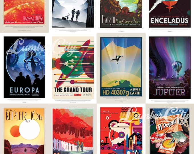 Spacex Vintage Space Travel Posters, SPACEX MARS POSTERS, Set of 3 - Etsy
