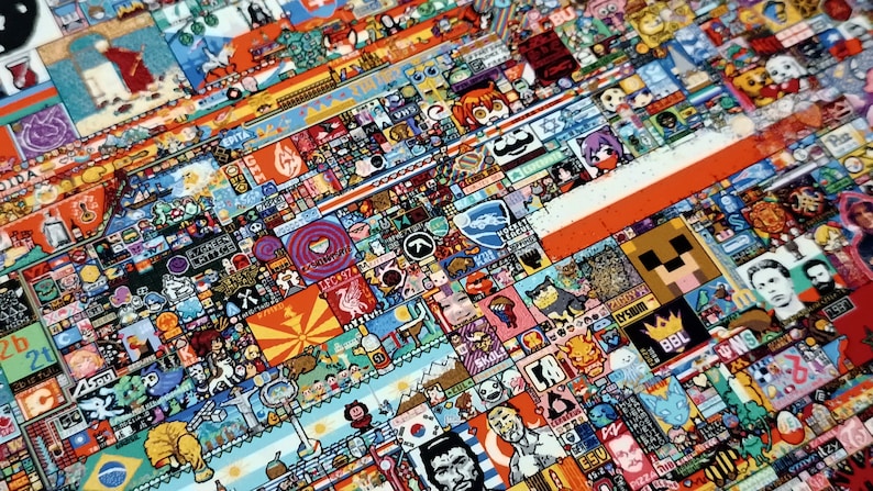 Reddit R/place 2022 Poster 36x36 24x24 - Etsy