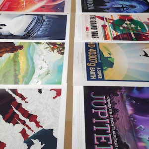 NASA JPL Posters Full Set 16 Prints 13" X 19" Space Tourism Exoplanet ...