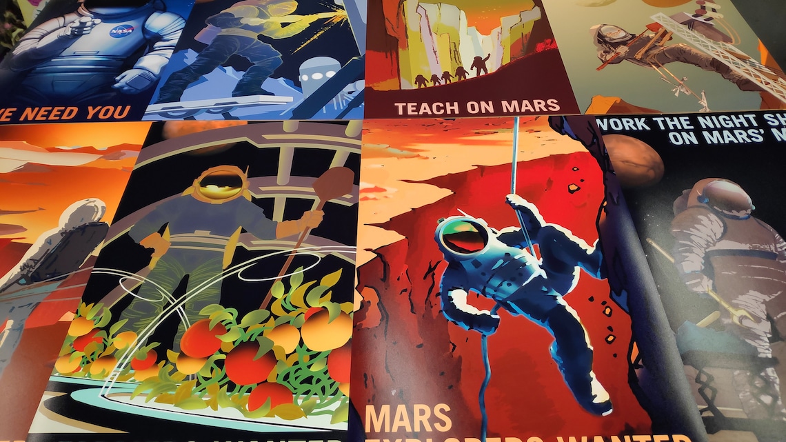 NASA Mars Explorers Wanted Posters Full Set 8 Prints 19 - Etsy.de