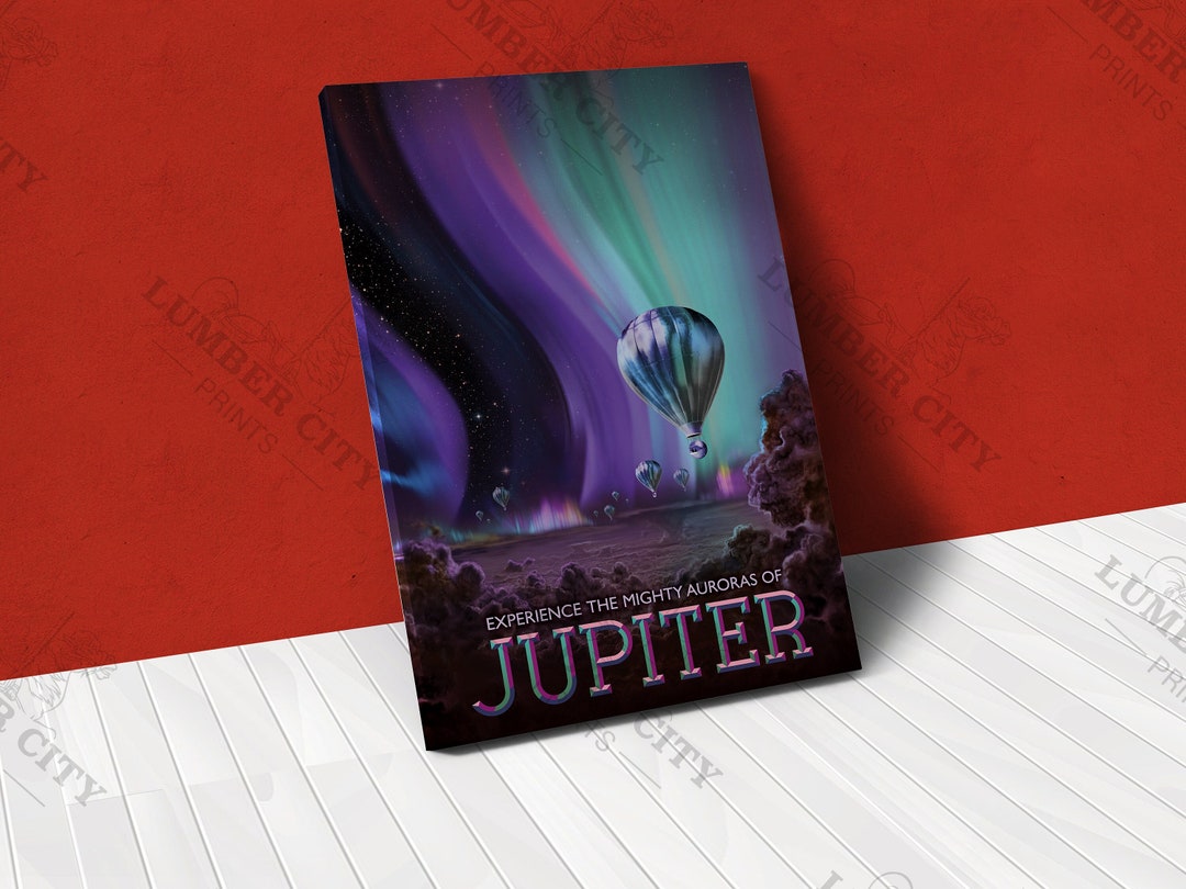 Jupiter: NASA Canvas Space Tourism Exoplanet Poster Series Space Travel ...