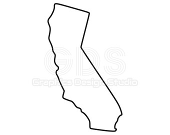California Map Svg | Etsy