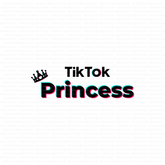 Tiktok Svg Tik Tok Princess Social Media Icon Svg Crown Etsy India