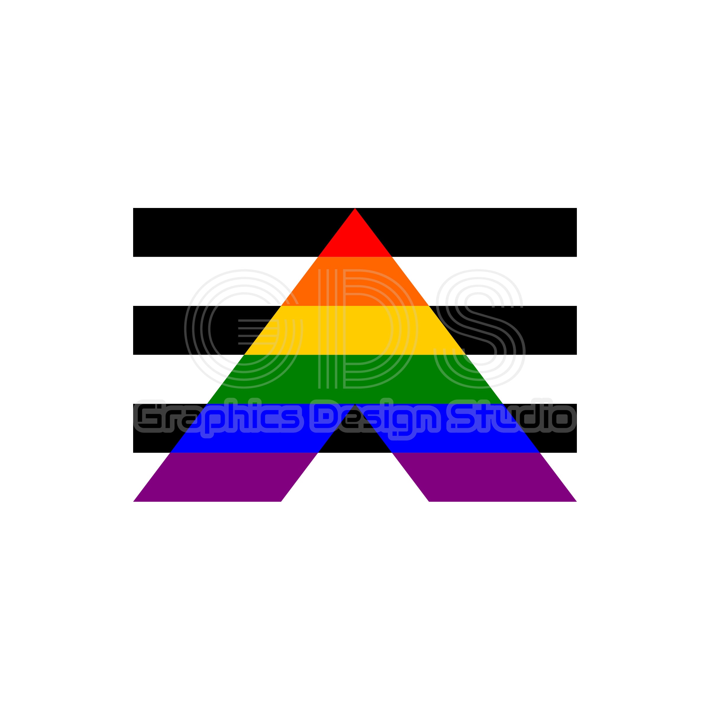 Straight Ally Flag Svg Gay Pride Ally Svg Rainbow Flag Svg | Etsy