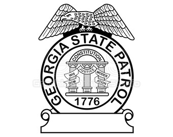 Ga State Patrol Badge Svg | Etsy