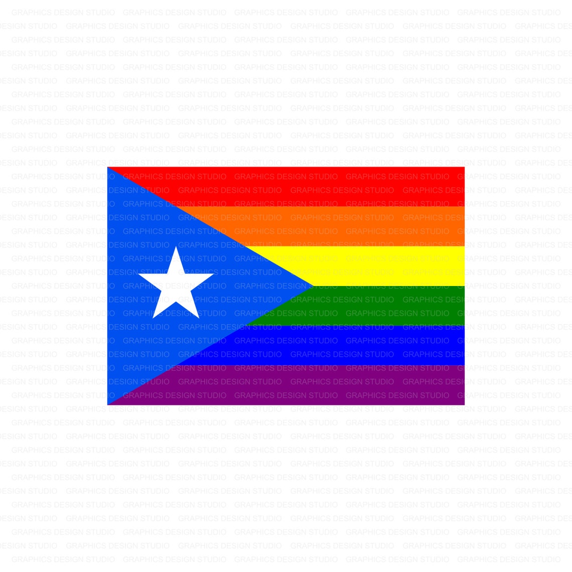 Puerto Rico Pride Flag Svg Puerto Rico Gay Svg Gay Pride Etsy