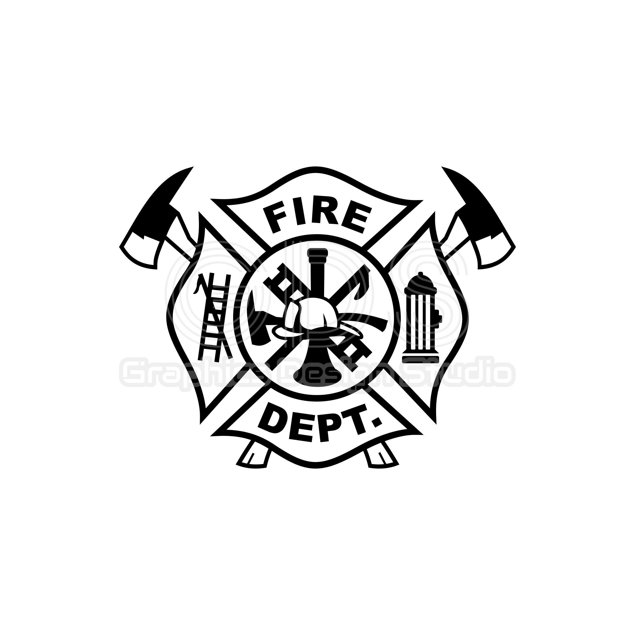 Fire Department Shield Svg Fireman Logo SVG Firefighter Svg | Etsy Ireland