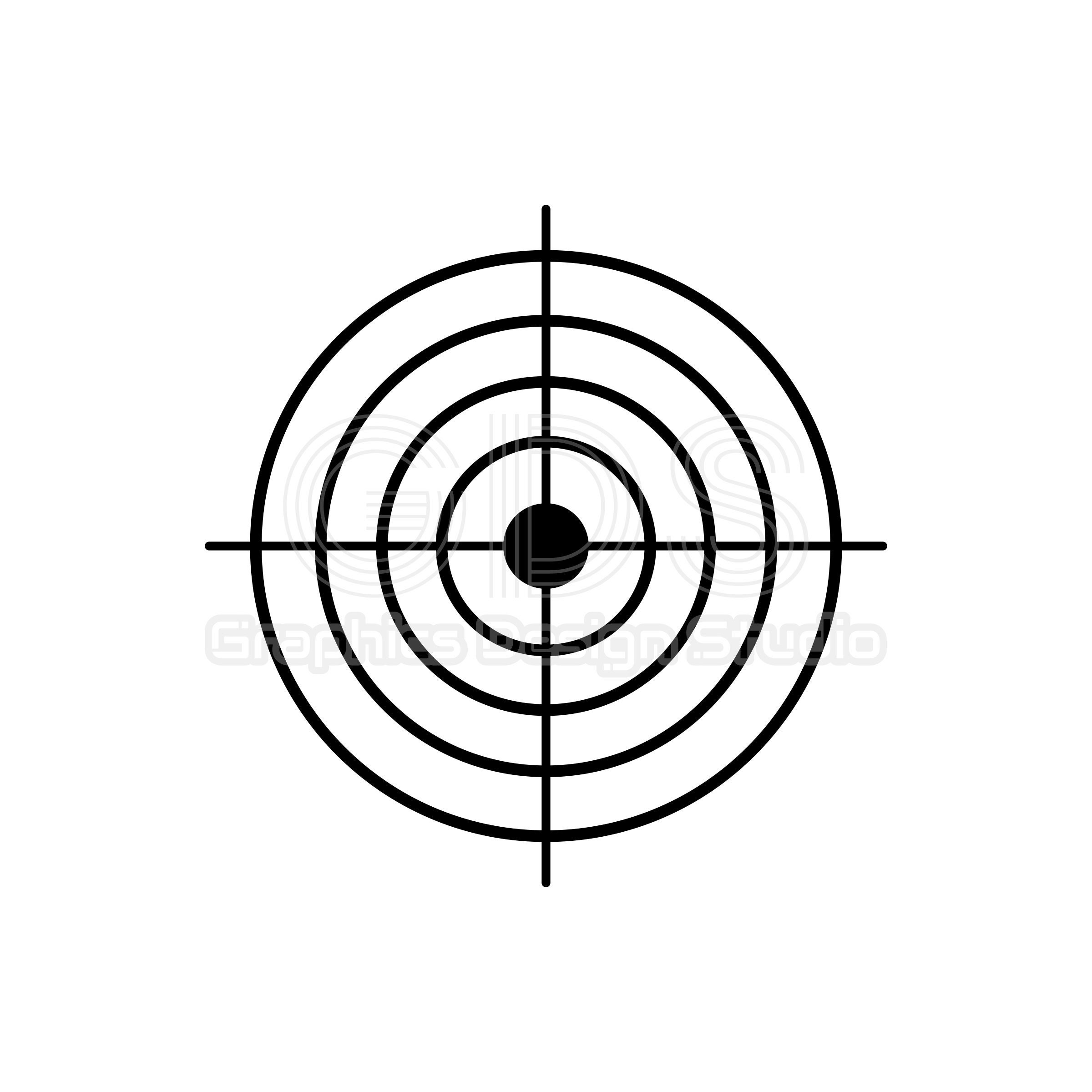 Used target Vinyl cut files Shooting Target svg Target Vector Instant ...