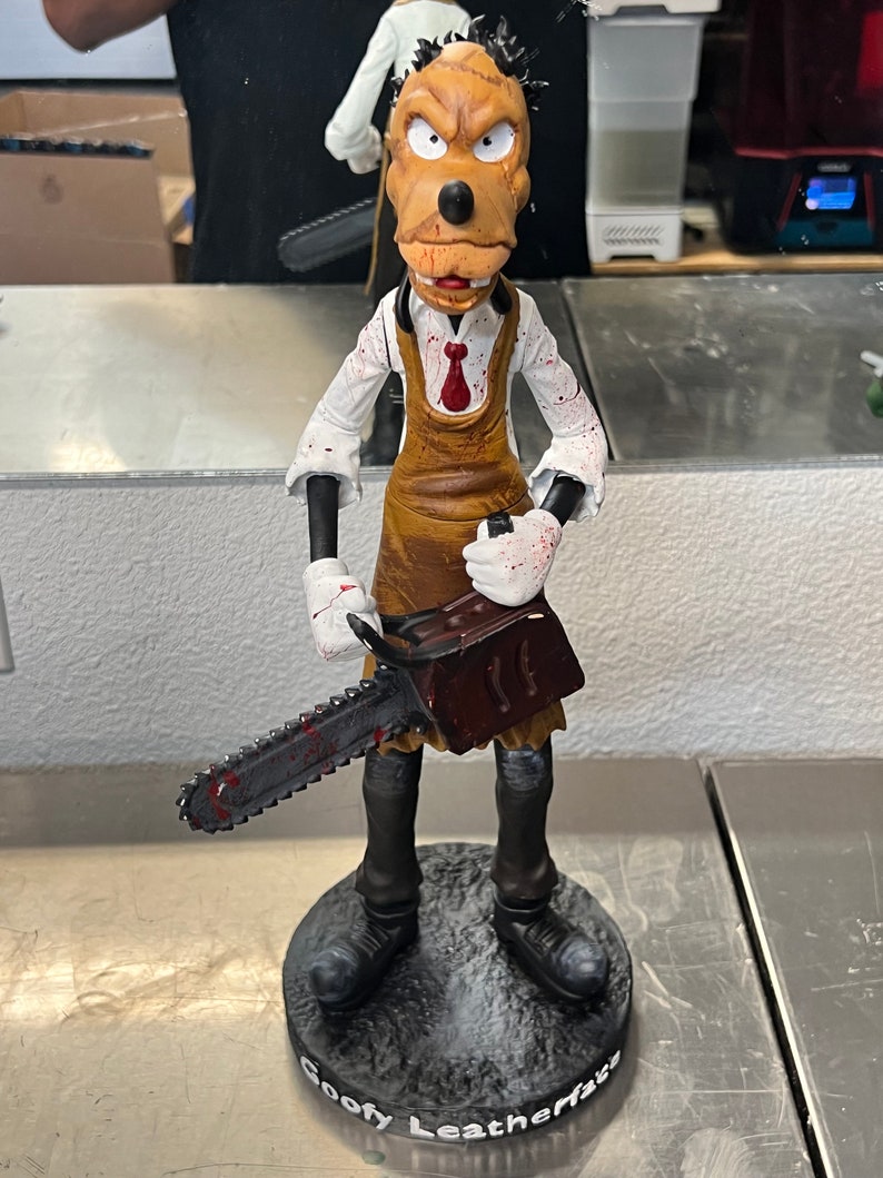 Goofy Leatherface Disney Horror Figure Halloween - Etsy