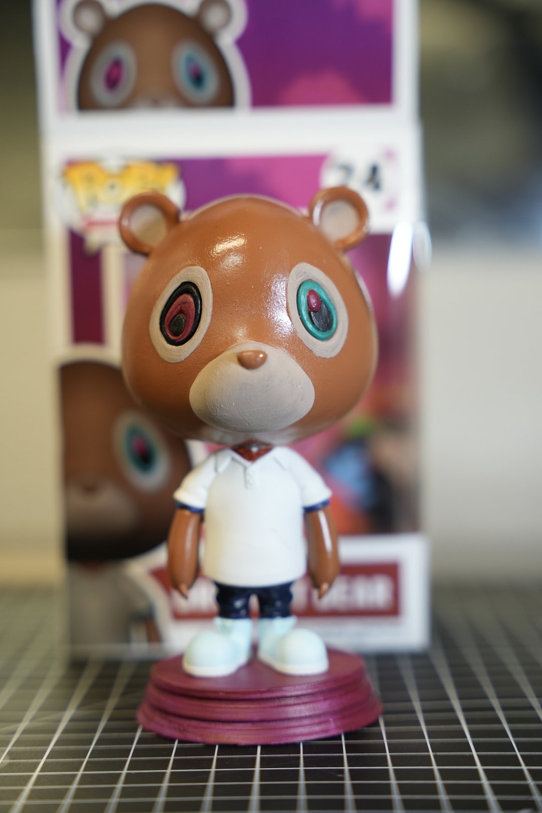 Dropout Bear Funko Style Pop Figure Kanye West Ye Graduation Custom Toy ...