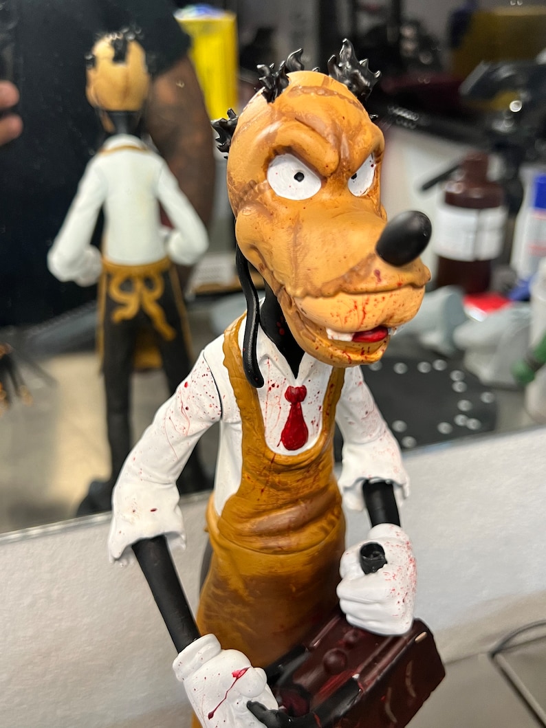 Goofy Leatherface Disney Horror Figure Halloween - Etsy