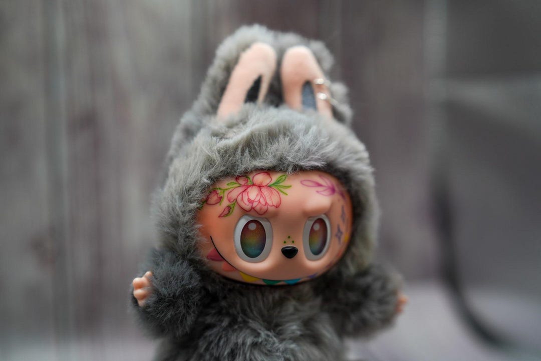 Custom Face-tatted Labubu | Tattoos, Iced-out Grills, Painted Eyes ...