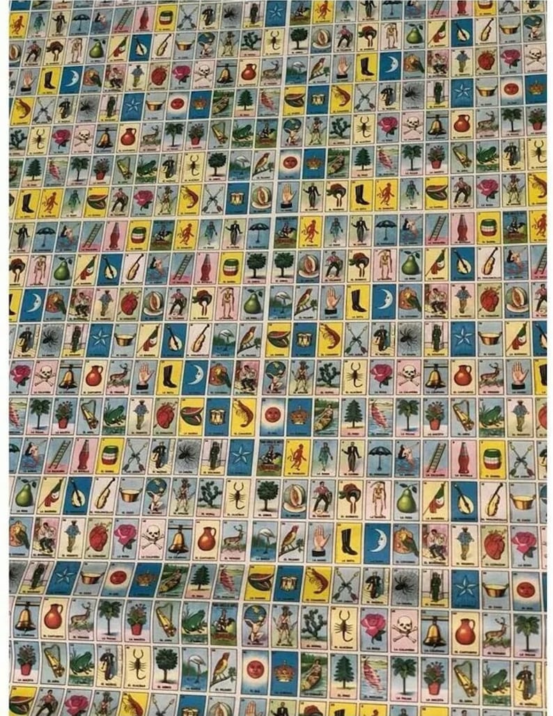 Authentic Mexican Loteria Bingo Chalupa Game Poster Rolls Make | Etsy