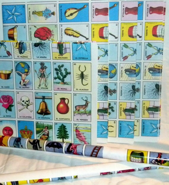 Authentic Mexican Loteria Bingo Chalupa Game Poster Rolls Make | Etsy