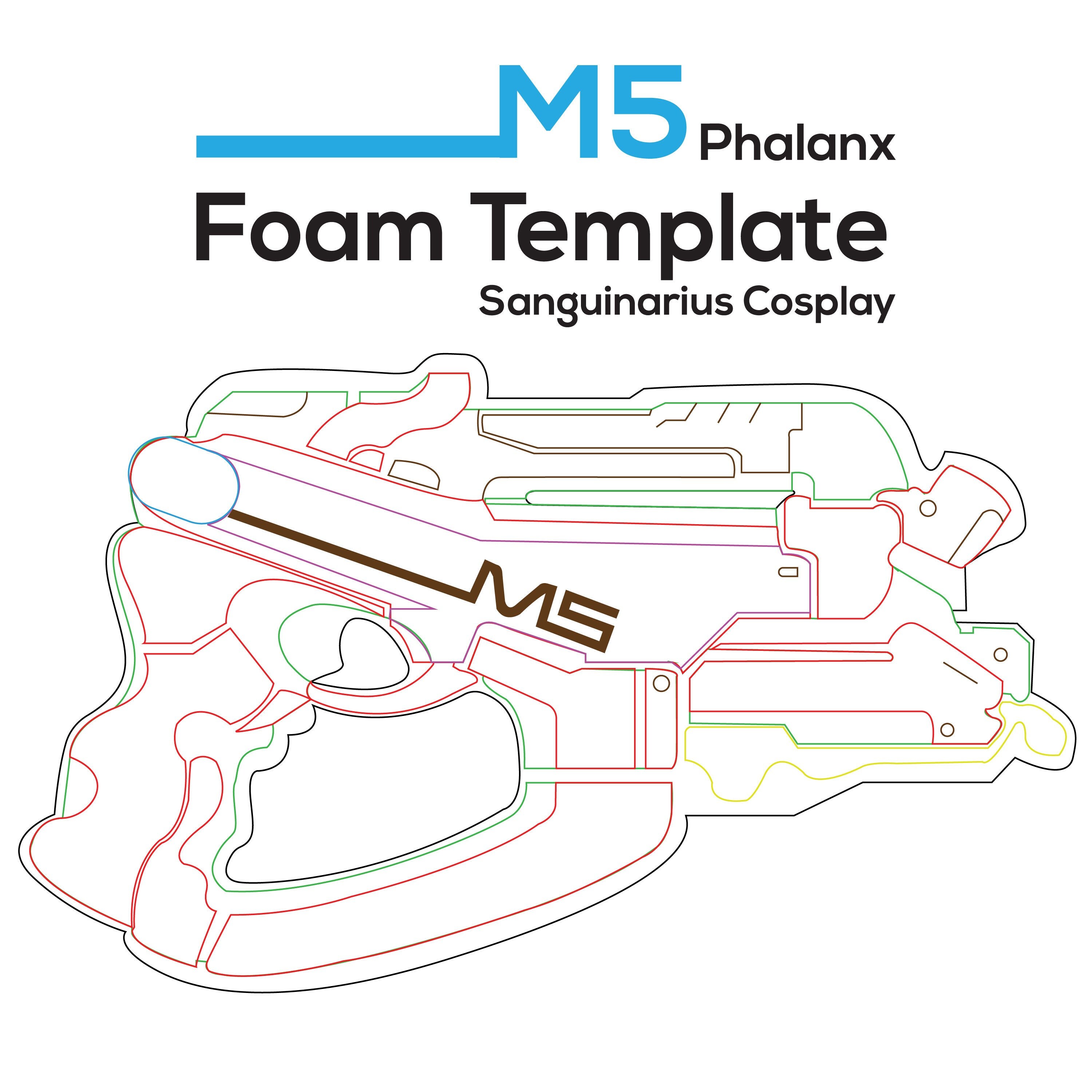 Mass Effect M5 Phalanx Pistol Template - Etsy Sweden