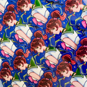Sailor Jupiter Vinyl Waterproof Glossy Sticker - Etsy