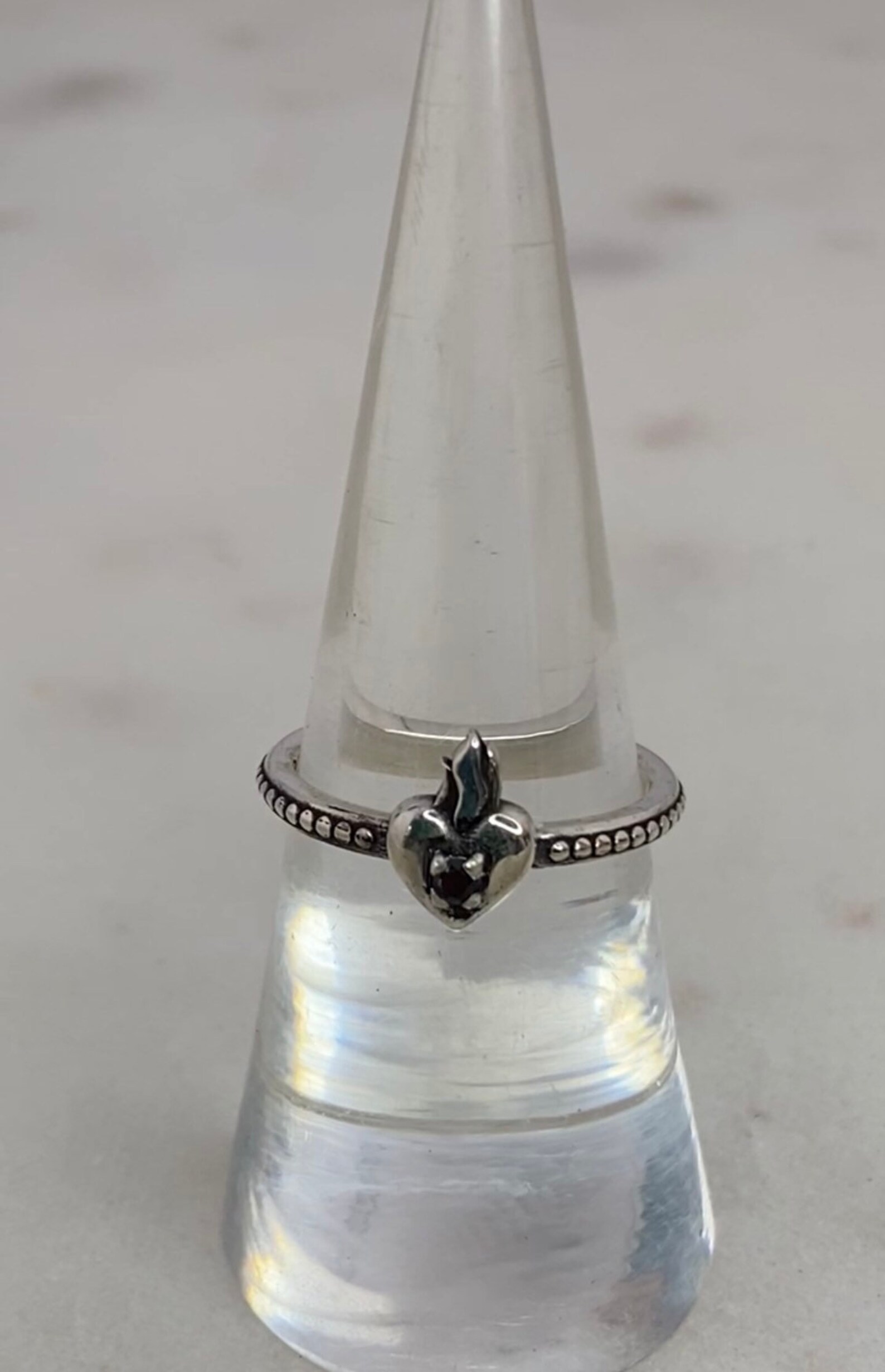 Sacred Heart Ring - Etsy