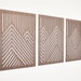 Mountain Wood Wall Art, Geometric Mountains, Mountain Wall Decor, Wood ...