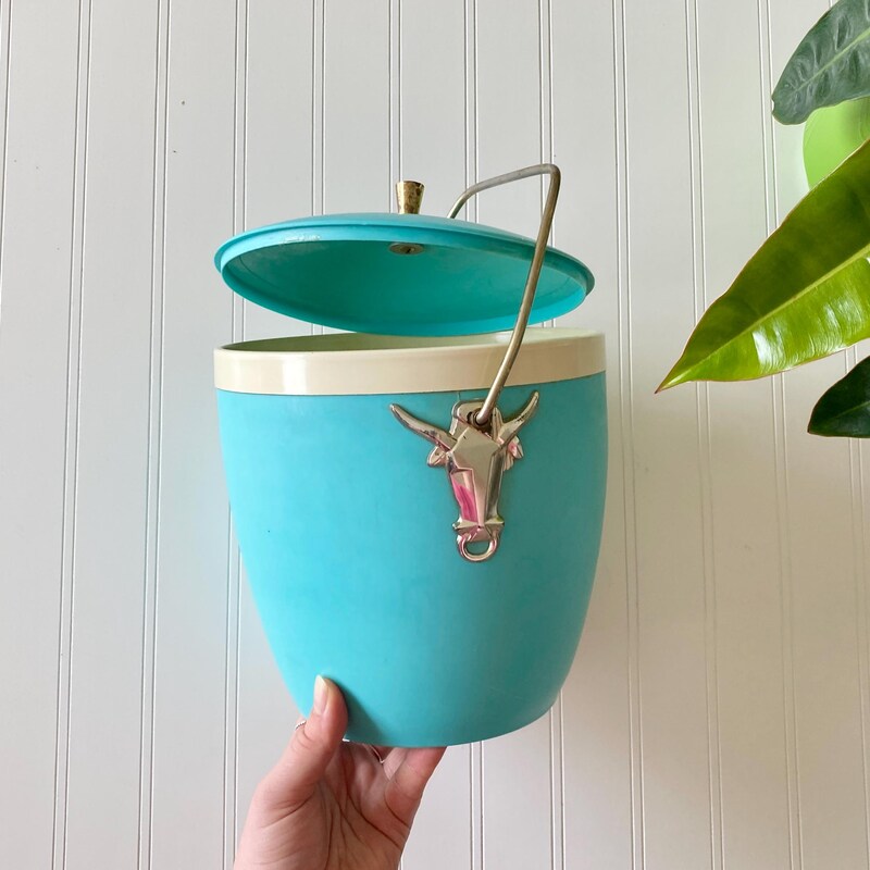 Turquoise Ice Bucket - Etsy